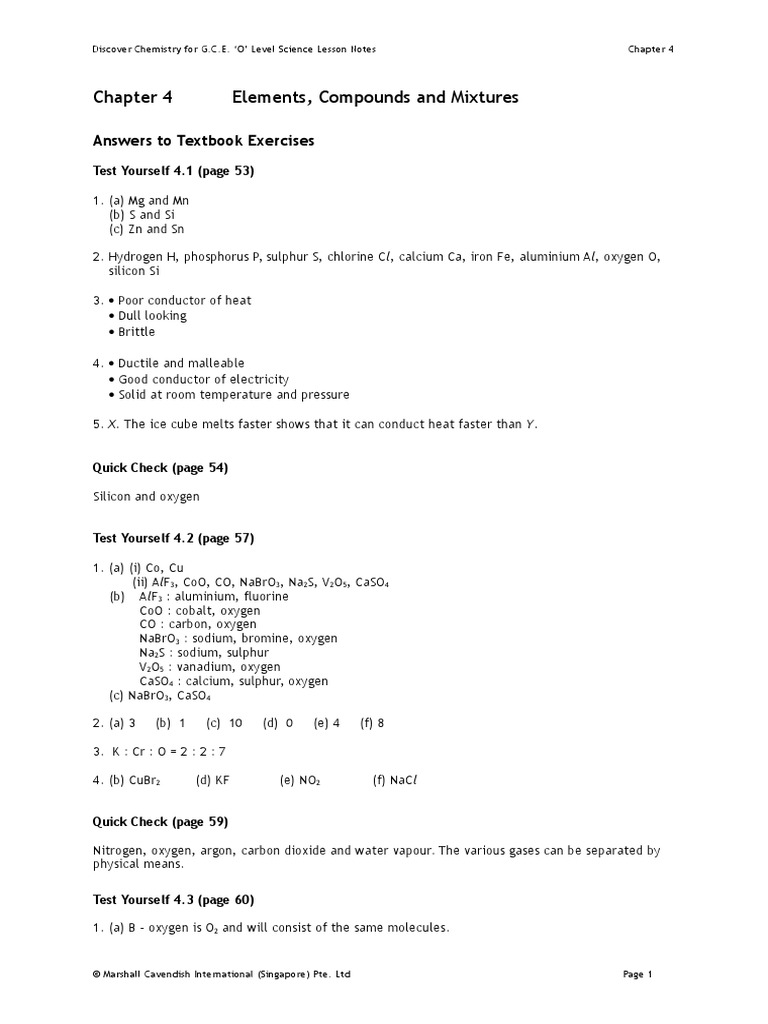 Chapter 4 Answers | PDF