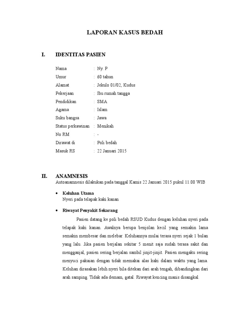 Case Minor Clavus | PDF | Kesehatan Holistik
