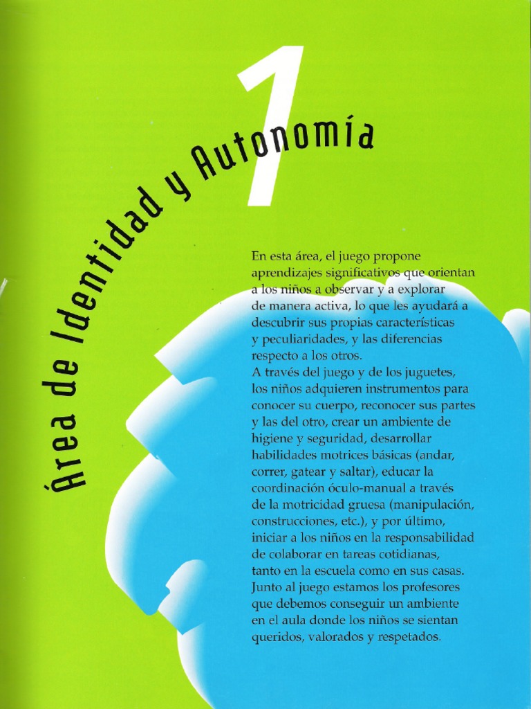 Juegos para Trabajar El Área de Identidad y Autonomia Personal | PDF ...