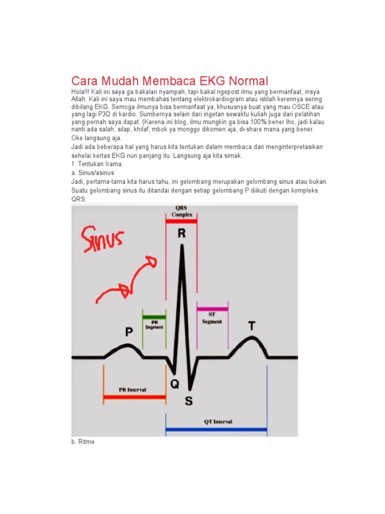 Cara Mudah Membaca EKG Normal | PDF