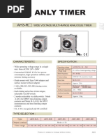 Anly AH3 Timer User Manual | PDF | Switch | Electrical Engineering