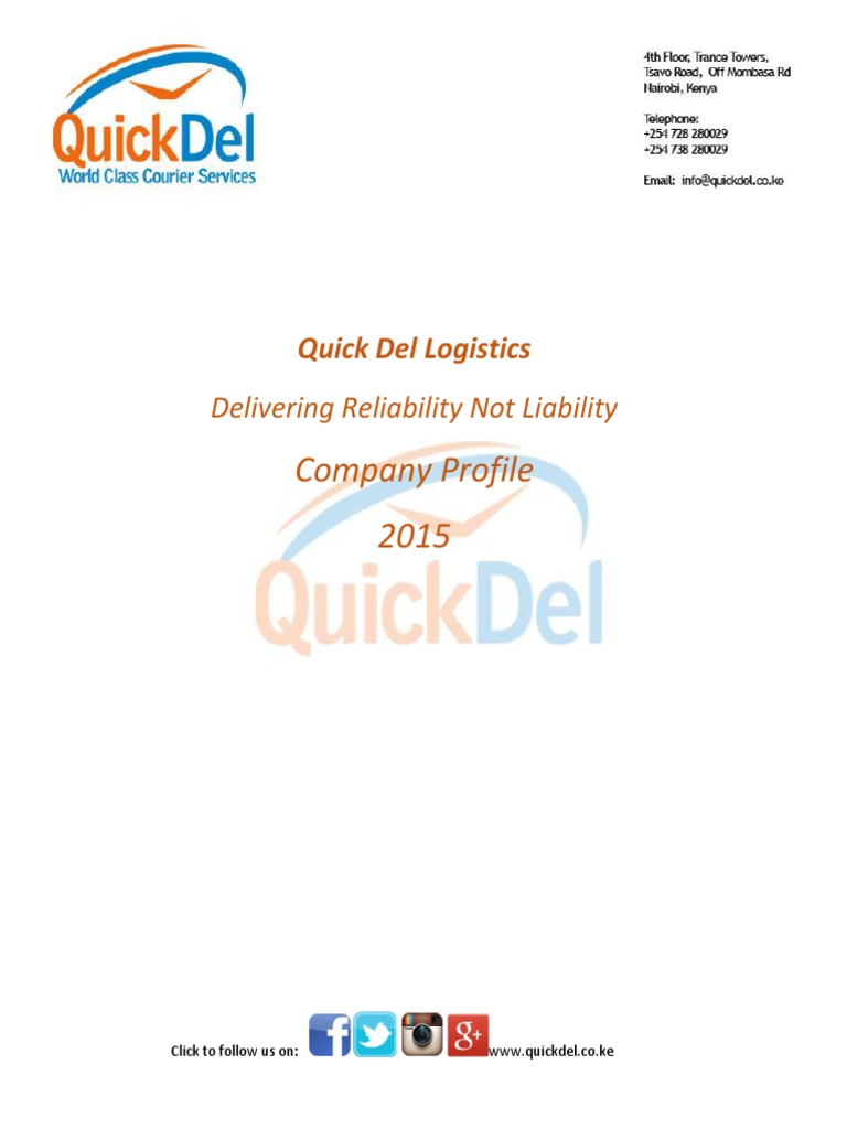 Company Profile.pdf | Courier | Delivery (Commerce)