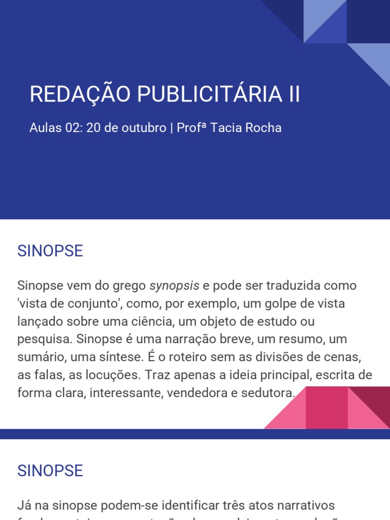 Estrutura e Conflito em Roteiros Publicitários | PDF | Roteiro ...