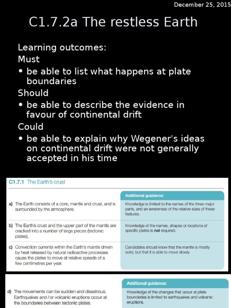 The Restless Earth | PDF | Plate Tectonics | Geophysics