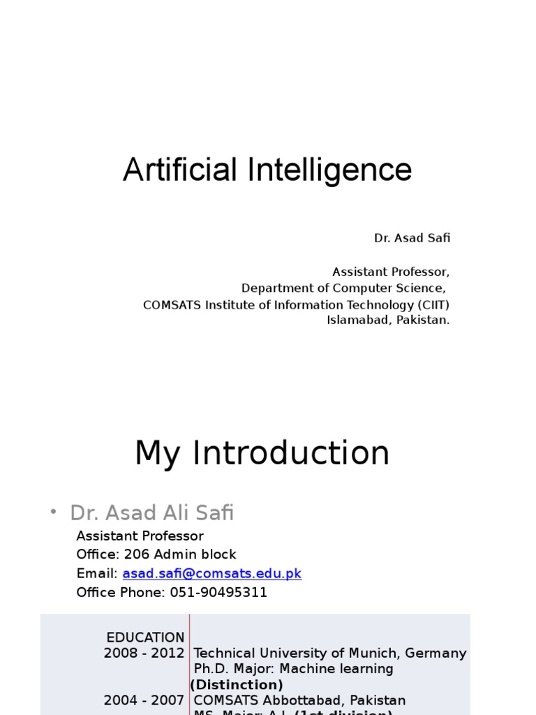 01 Presentation | PDF | Artificial Intelligence | Intelligence (AI ...