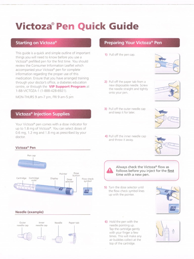 Clinical Guide To Use Victoza | PDF | Injection (Medicine) | Medical ...