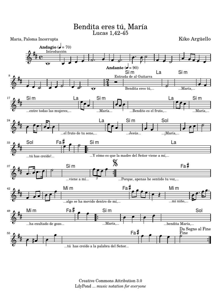 Bendita Eres Tú, María | PDF | Ocio | Entretenimiento (general)