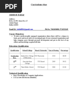 IIM CV Template | PDF