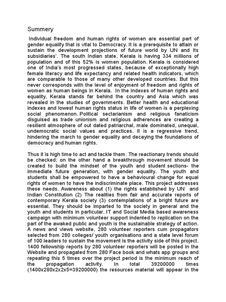 Project Women Equality | PDF | Gender Equality | Gender Studies