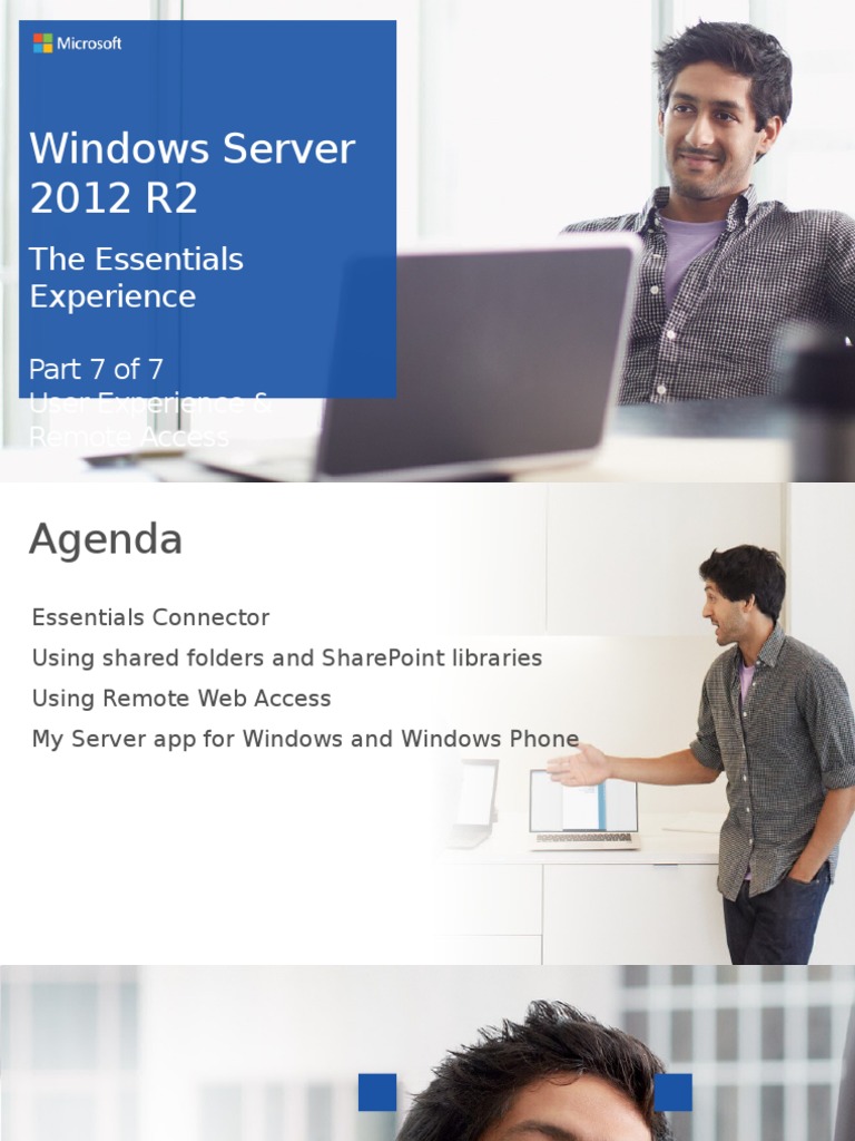 Windows Server 2012 R2 Essentials - Module 7 - User Experience - Remote Access | PDF | Microsoft ...