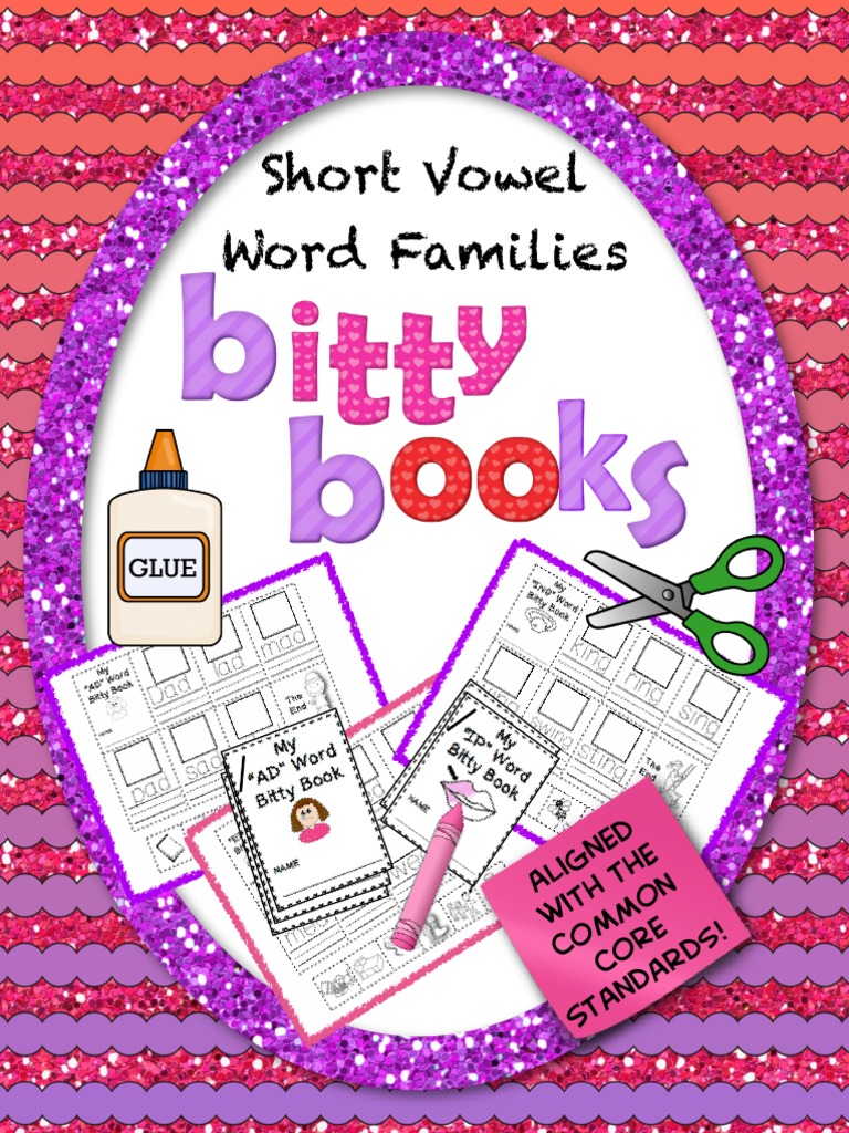 Bitty Books Short Vowel Word Families | PDF | Phoneme | Vowel