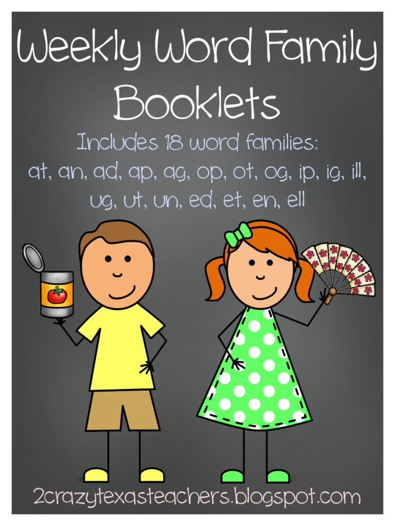 Weekly Word Family Booklets | PDF | Media Freedom | Intellectual ...