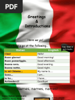 Dialogues in Italian. | PDF | Linguistics | Human Communication