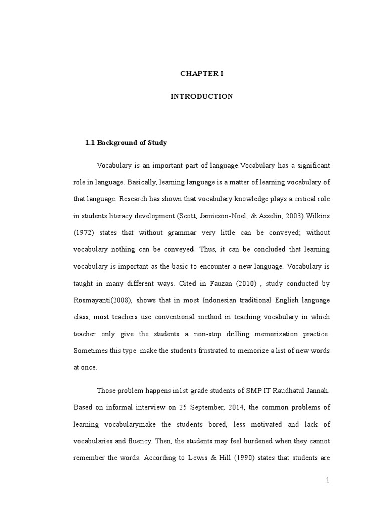 Makalah Improving Students Vocabulary Matery Trough Crossword Puzzle ...