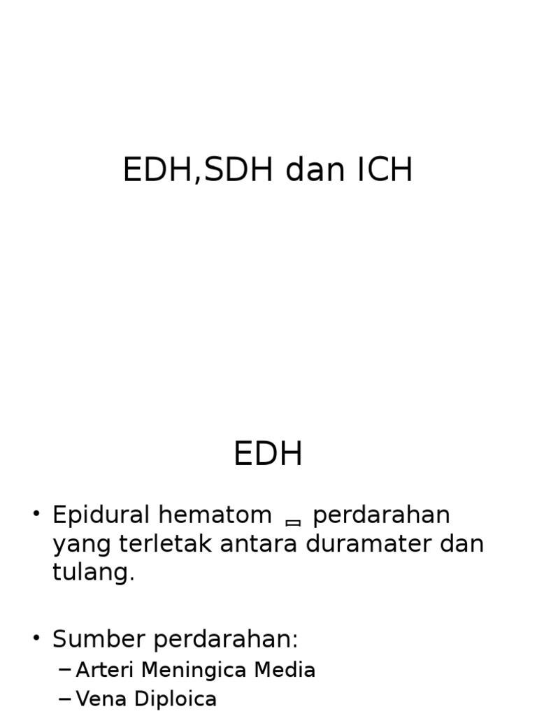 EDH, SDH Dan ICH | PDF | Hukum | Sains & Matematika