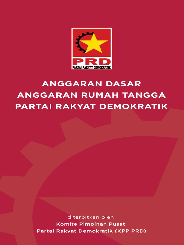 Buku Saku AD ART Partai Rakyat Demokratik