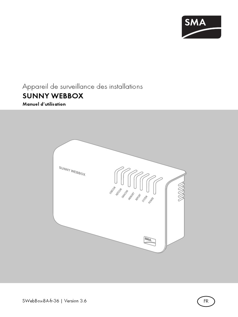 Sma Sunny Webbox | PDF | Adresse IP | Réseau informatique