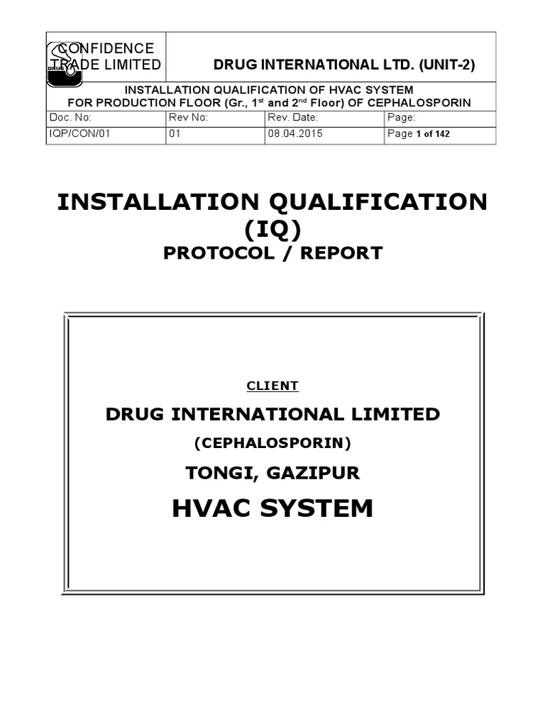 IQ | PDF | Verification And Validation | Mechanical Fan