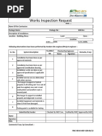 Work Inspection Request Template (Construction) | PDF | Building ...