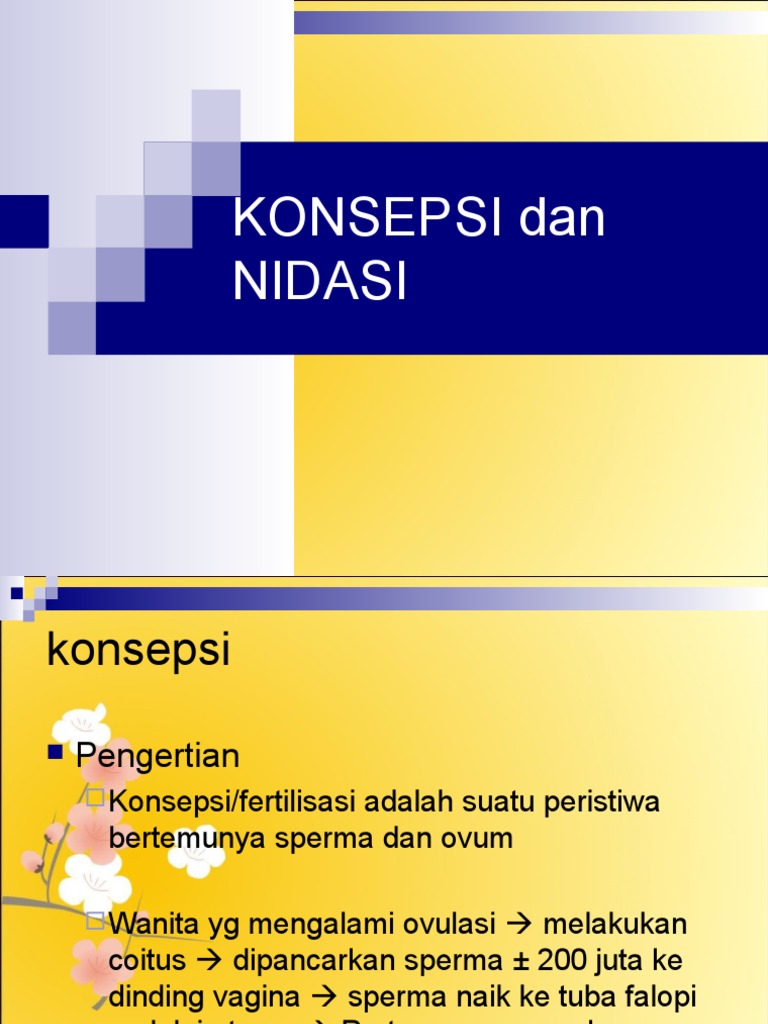 Proses Konsepsi dan Nidasi | PDF | Sains & Matematika