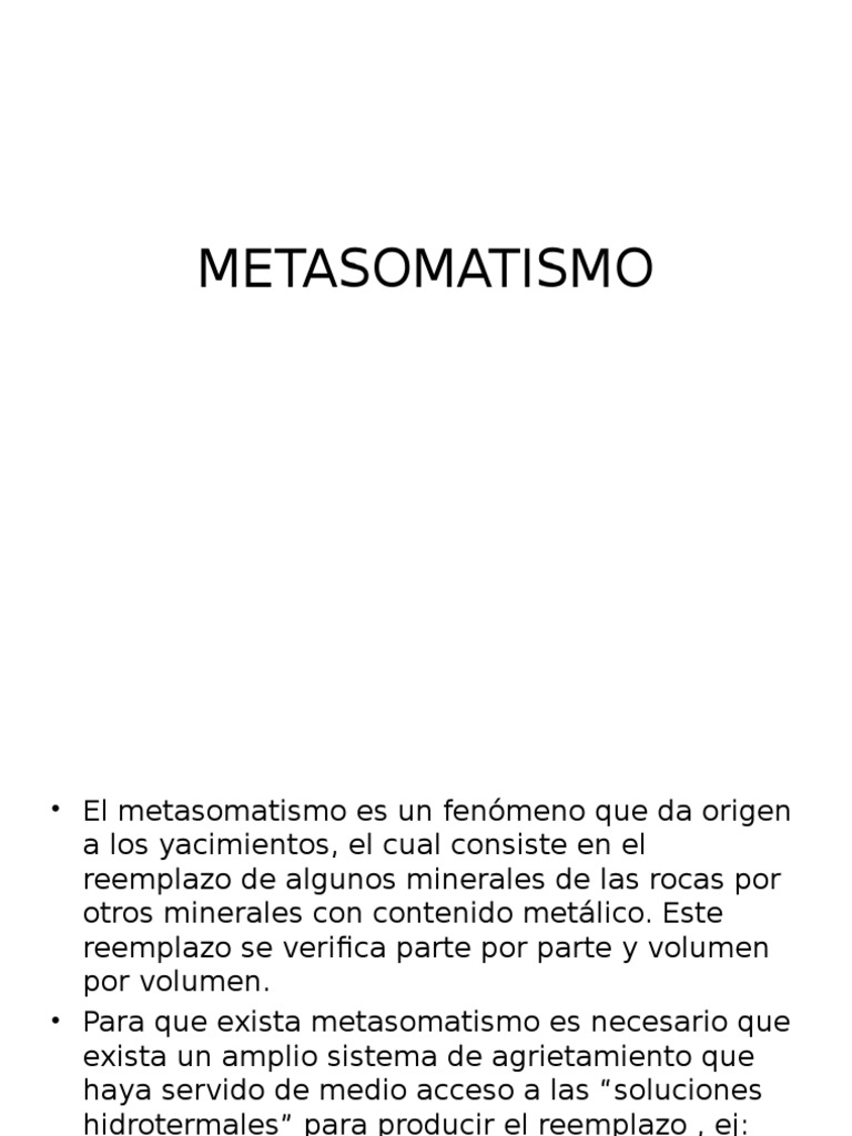 METASOMATISMO | PDF