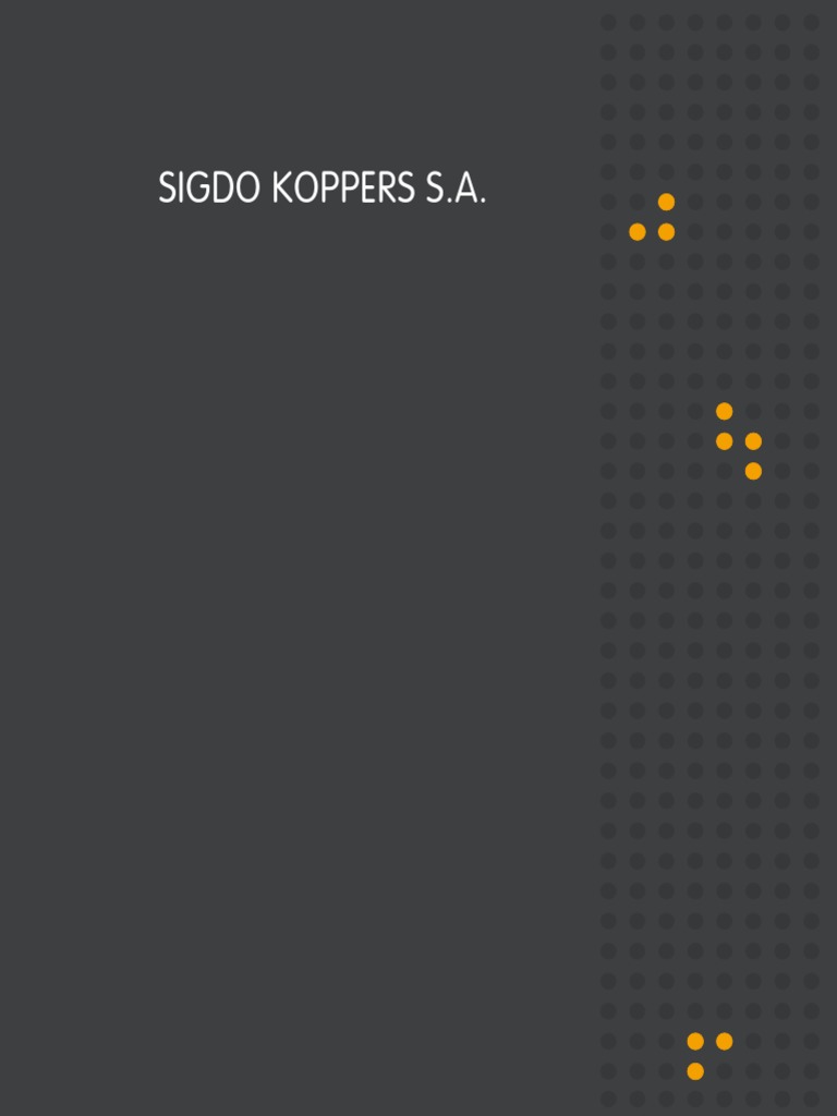 Brochure Sigdo Koppers 2008. | PDF | Business | Negocios (general)