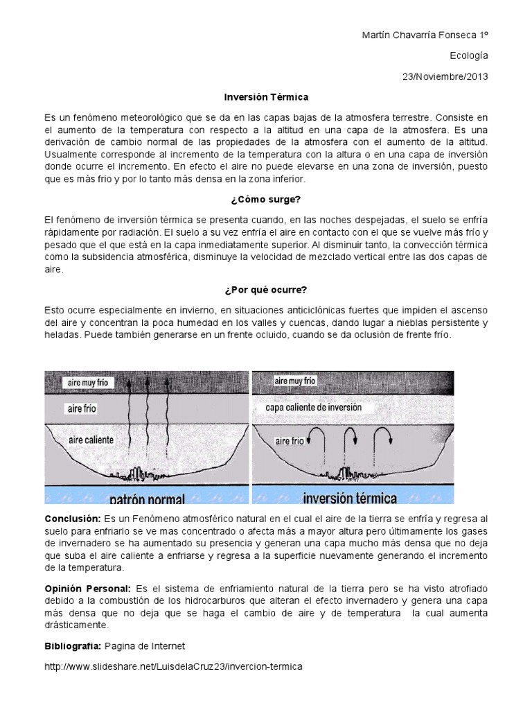 Inversion Termica | PDF