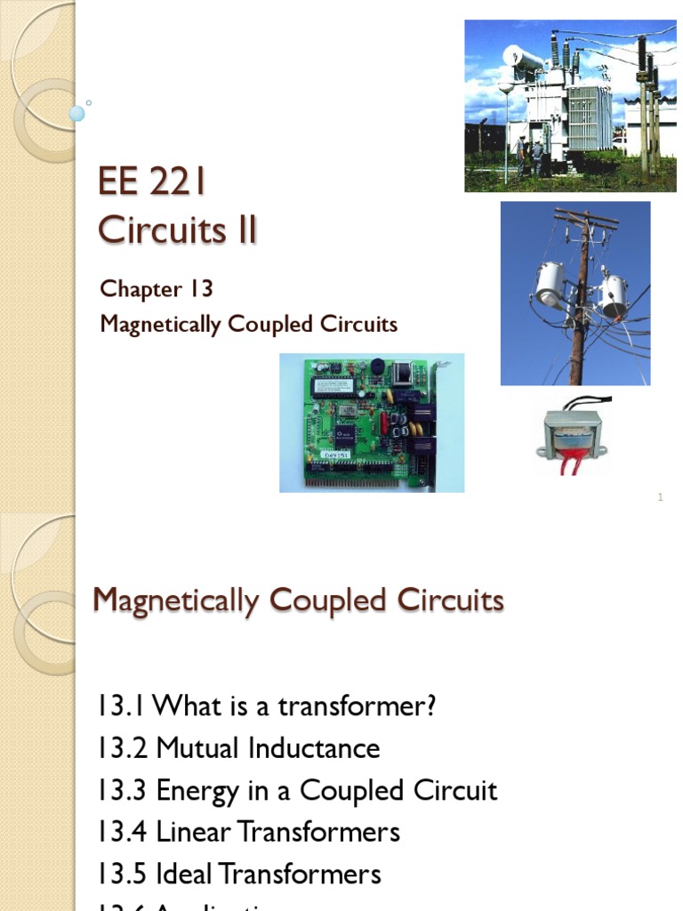 Circuits II: Magnetically Coupled Circuits | PDF | Inductance | Transformer