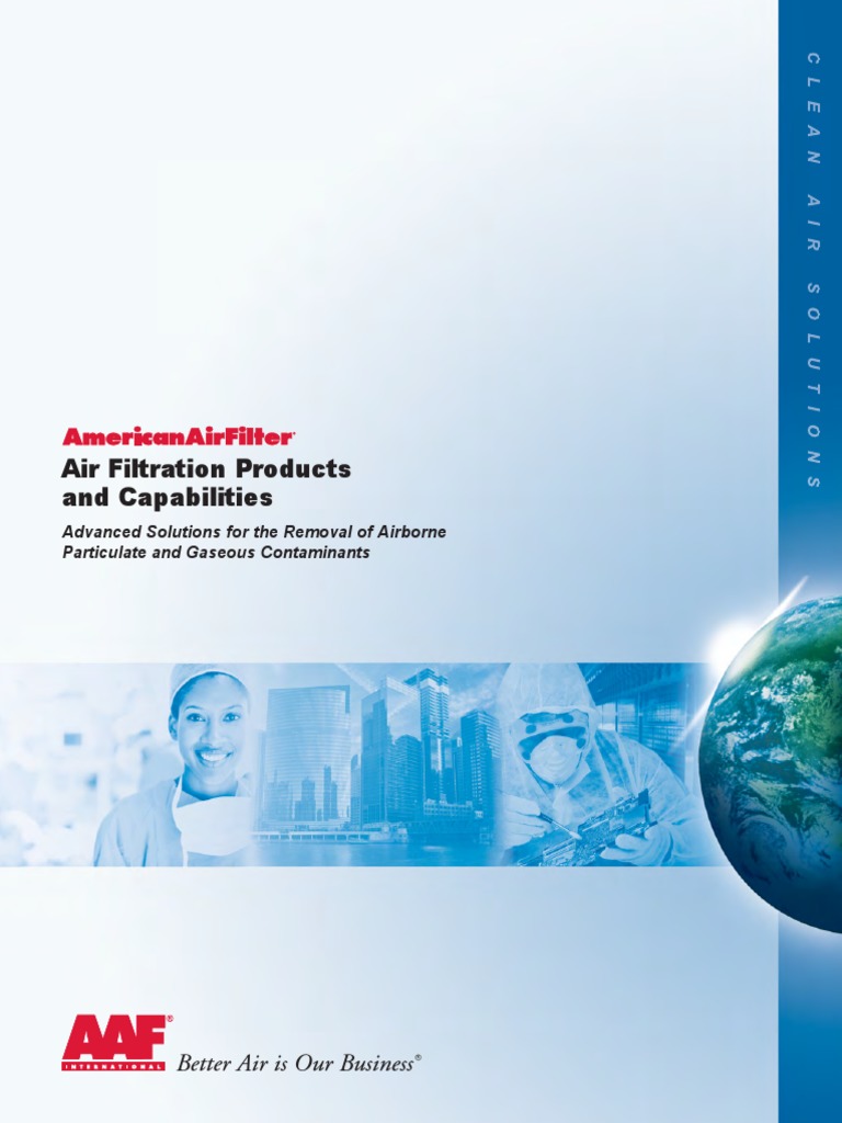 AAF Air Filtration Products and Capabilities | PDF | Filtration ...