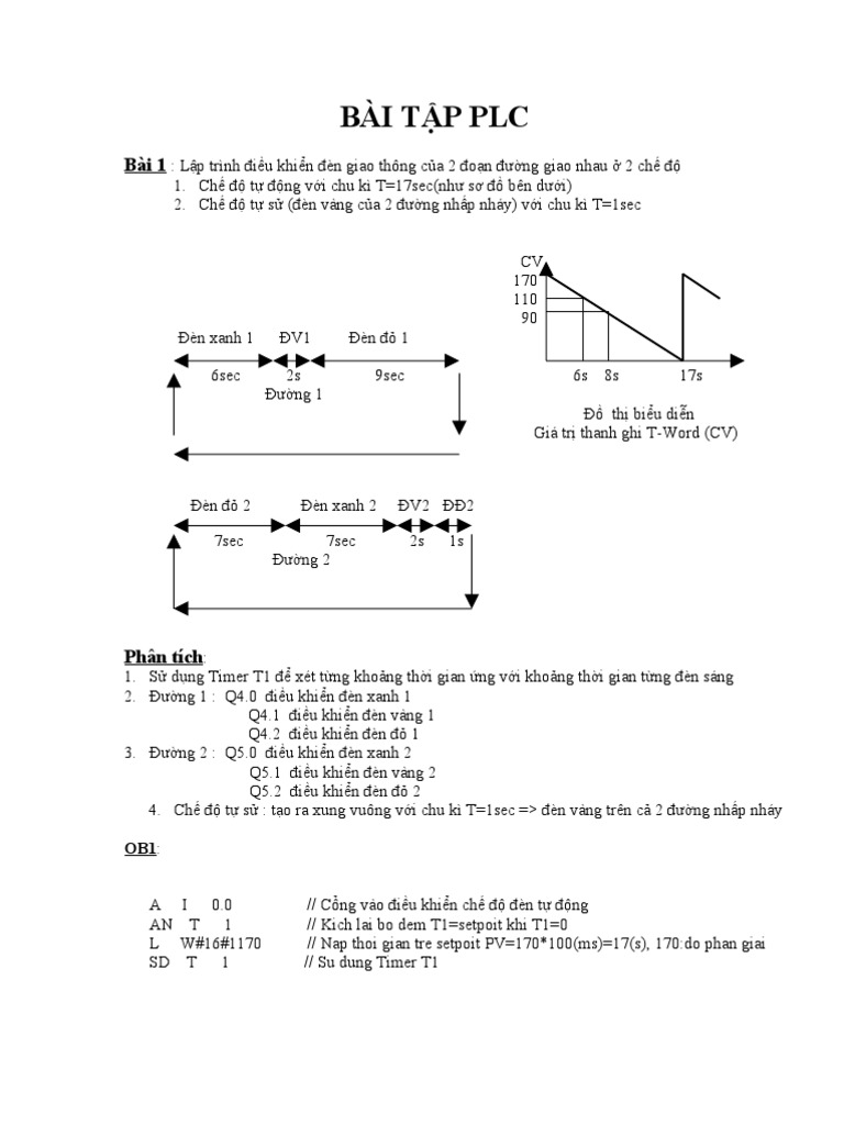 Bai Tap - PLC | PDF