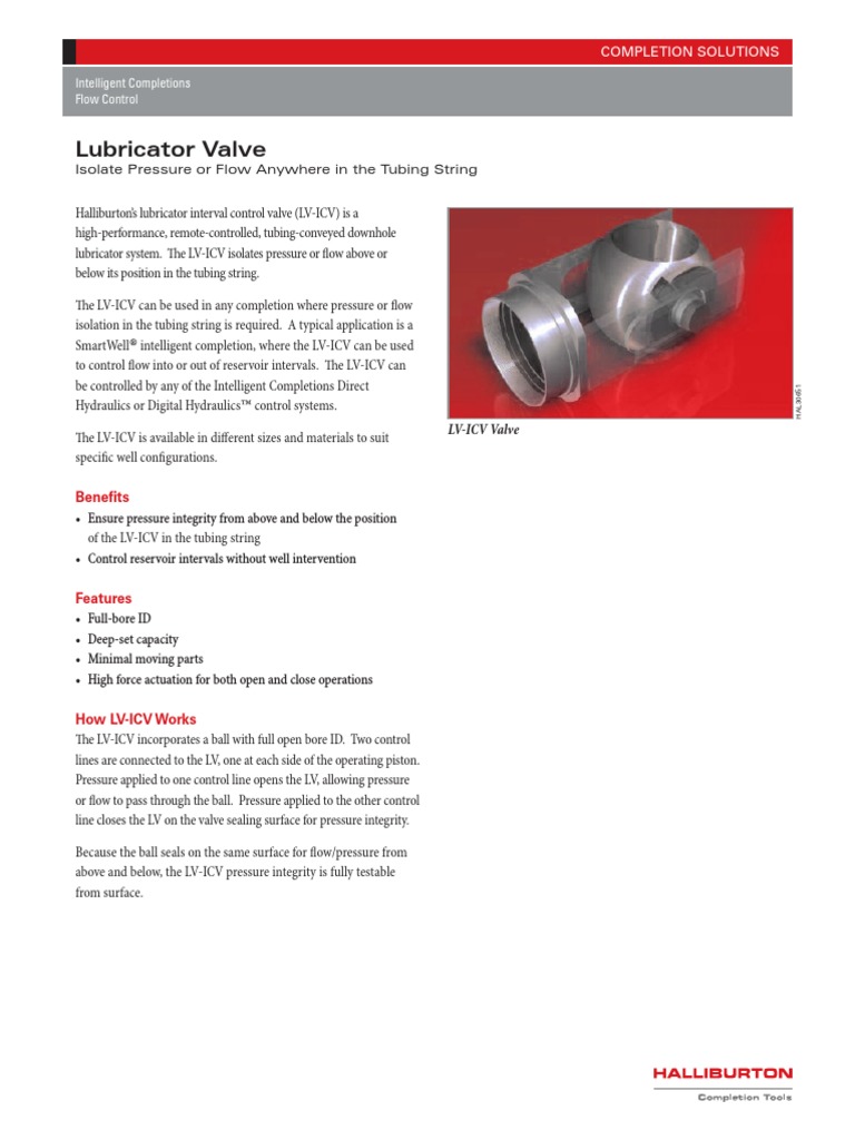 Lubricator Valve | PDF | Valve | Energy Technology