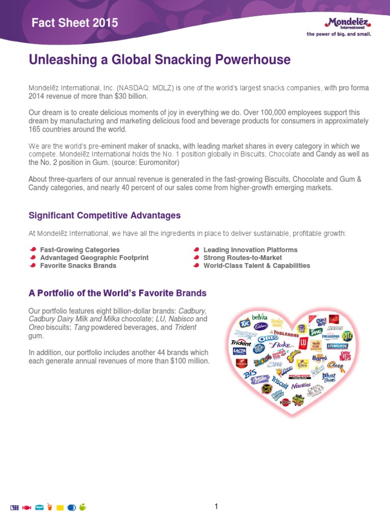 Mondelēz International: 2015 Overview | PDF | Mondelez International ...