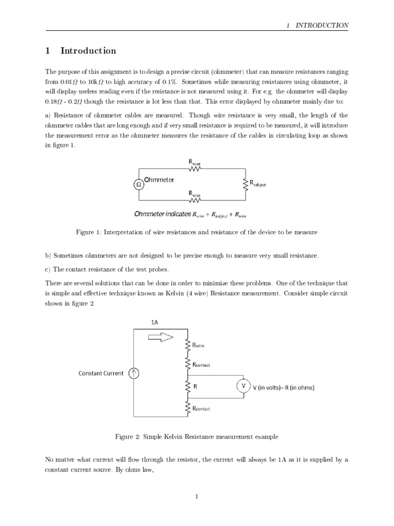 Ohmmeter Design | PDF | Amplifier | Electronic Circuits