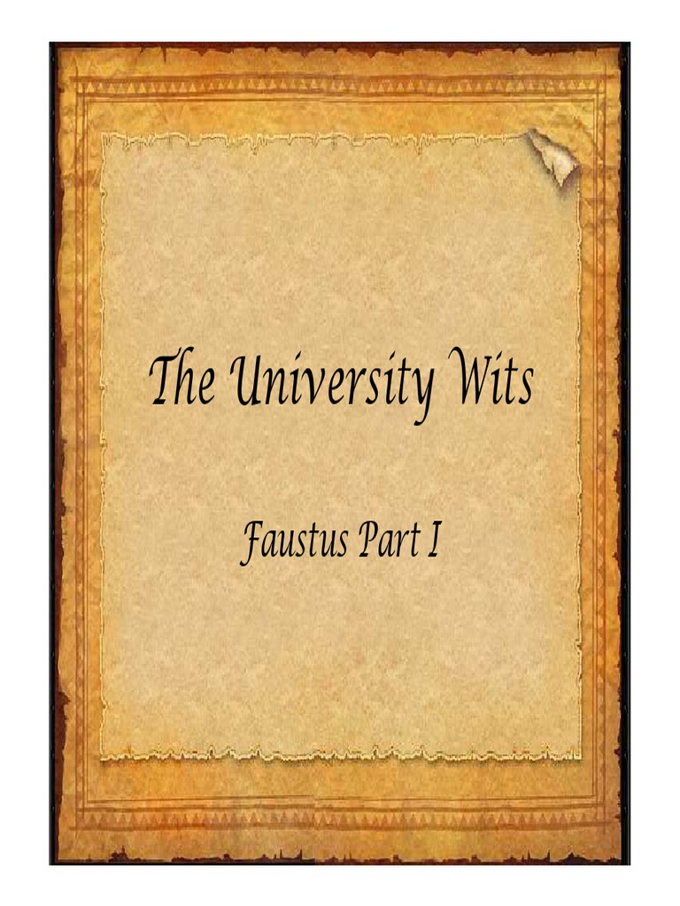 The University Wits | PDF | Christopher Marlowe | Poetry