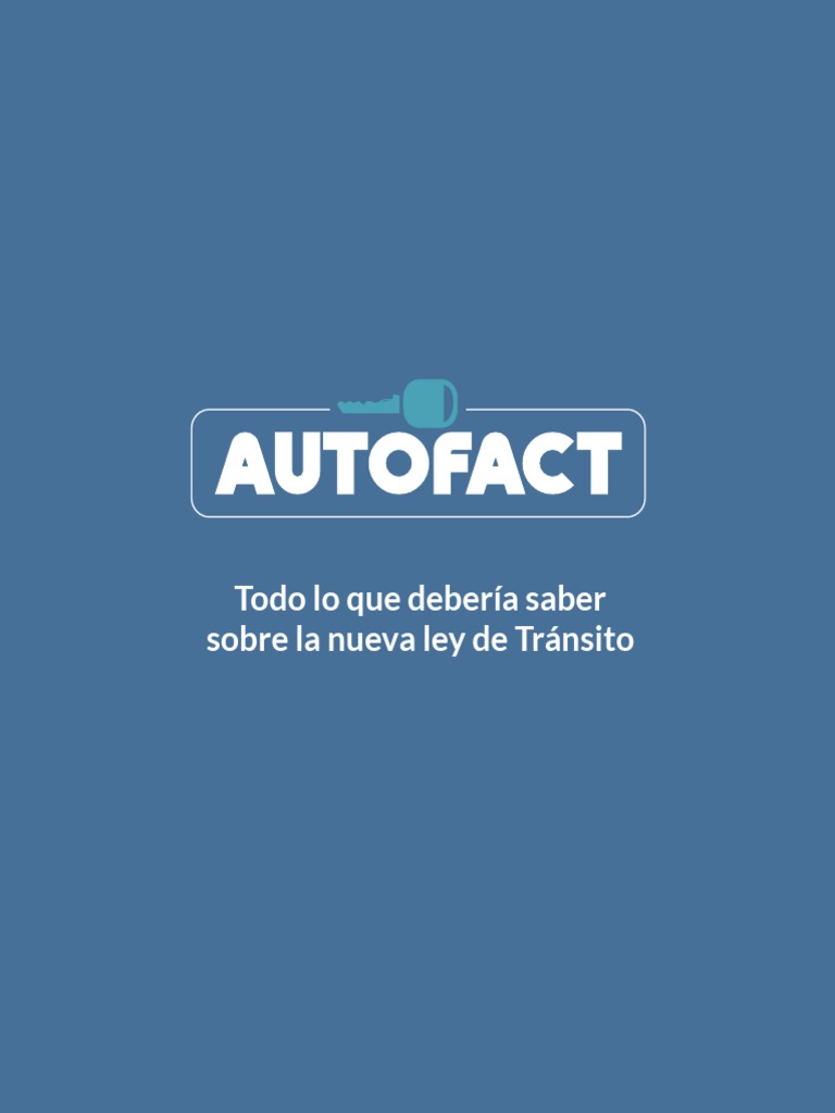 Autofac - Ley Transito | PDF | Patentar | Cliente