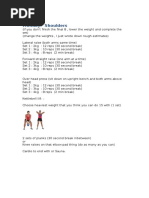 Gerard Butler 300 Workout | PDF | Kettlebell | Physical Exercise