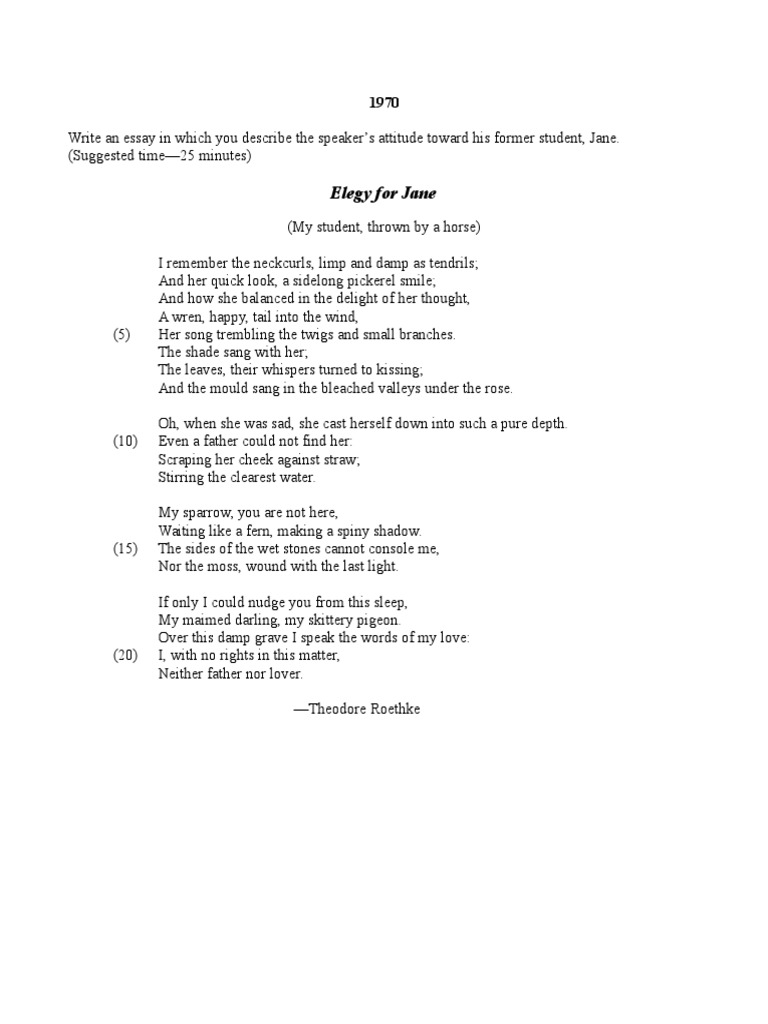 AP Poetry Prompts | PDF | Helen Of Troy