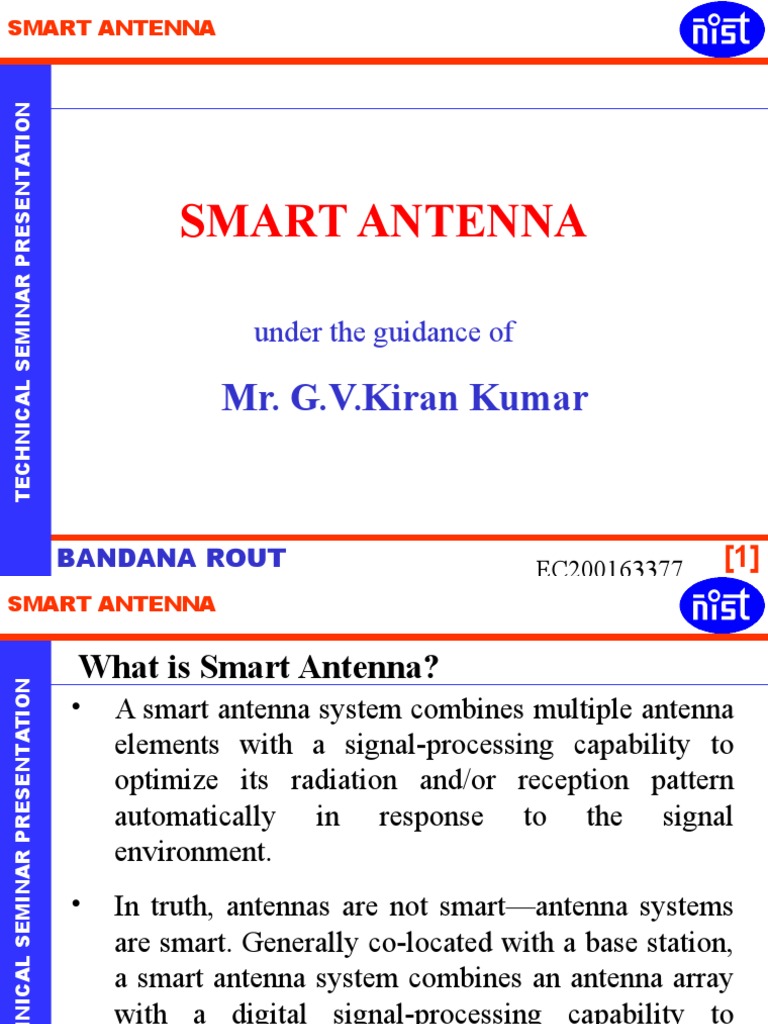 An Overview of Smart Antenna Technology: Types, Components, Benefits ...