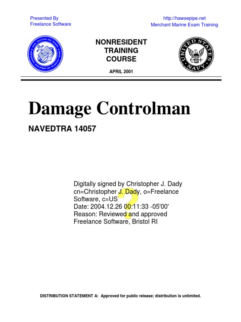 Damage Controlman | Ships | United States Navy | Free 30-day Trial | Scribd