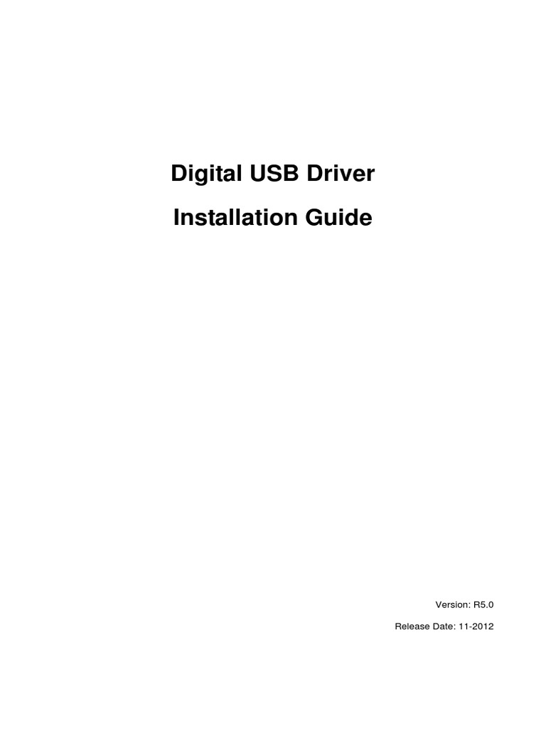 Hytera USB Driver Installation Guide | PDF | Installation (Computer ...