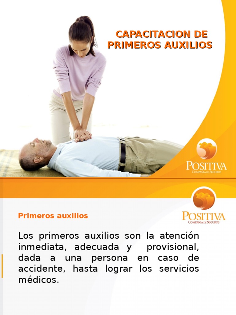 Capacitacion Primeros Auxilios | PDF | Reanimación cardiopulmonar | Primeros auxilios