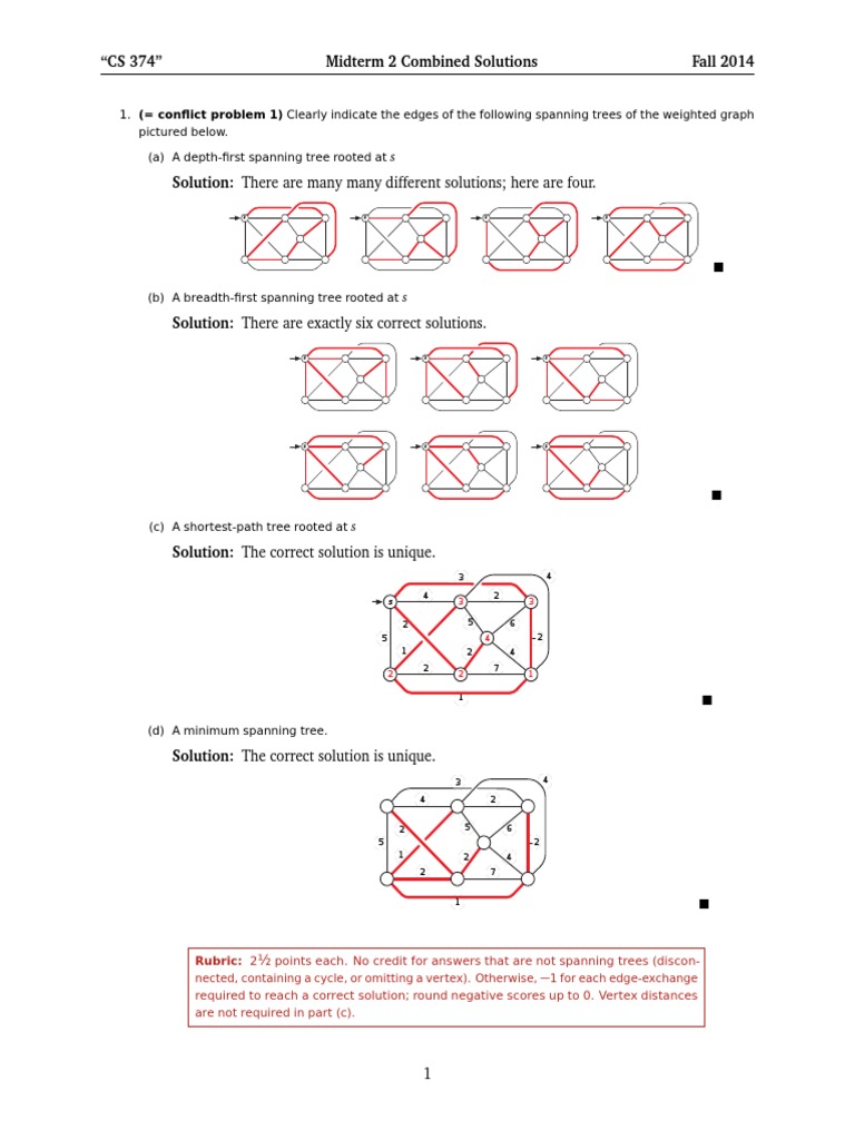 Midterm 2 Sol | PDF | Combinatorics | Discrete Mathematics