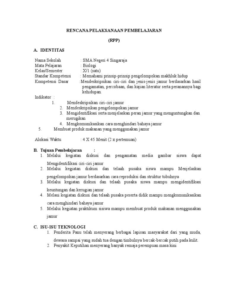 RPP STM | PDF | Kesehatan Holistik | Sains & Matematika