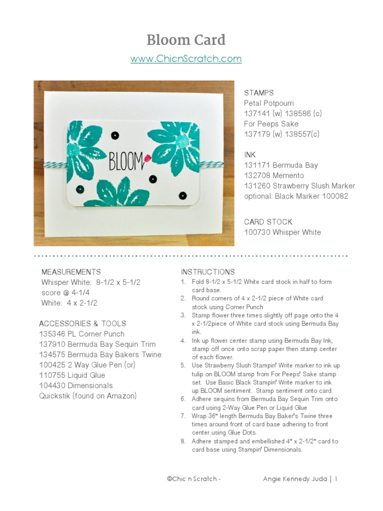 Bloom Card | PDF | Writing Implements | Conservation And Restoration ...