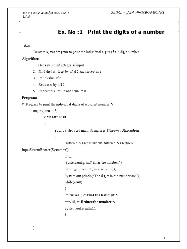23 41 25 118 Java Lab Manual Pdf Inheritance Object Oriented Programming Constructor 