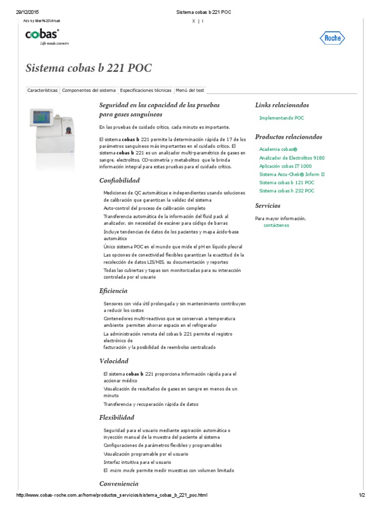 Key Features and Benefits of the cobas b 221 POC Blood Gas and ...