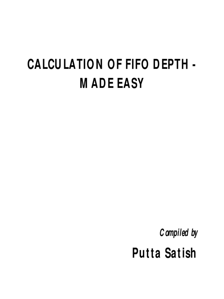 Fifo Depth Calculation Made Easy | PDF | Data Buffer | Frequency