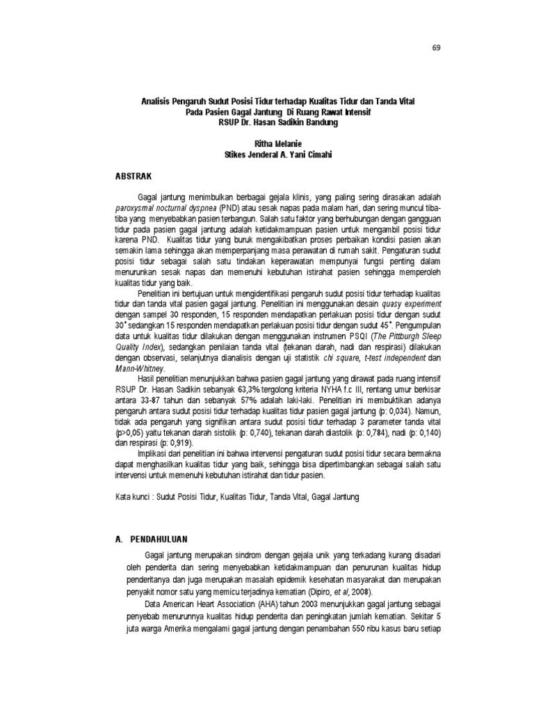 Jurnal Kualitas Tidur PDF | PDF