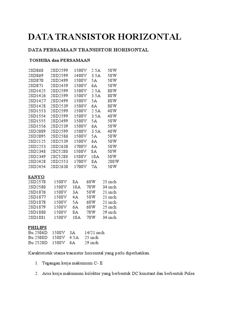 Cara Mencari Persamaan Transistor - matesfasr