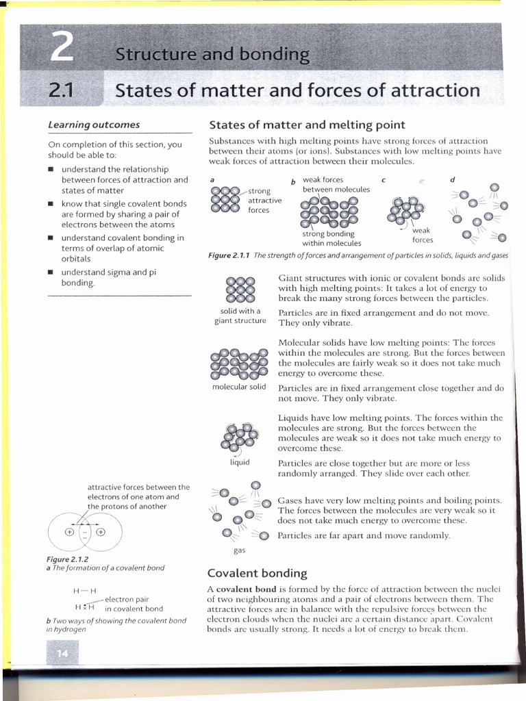 Structure and Bonding Study Guide | PDF | Chemical Bond | Chemical Polarity